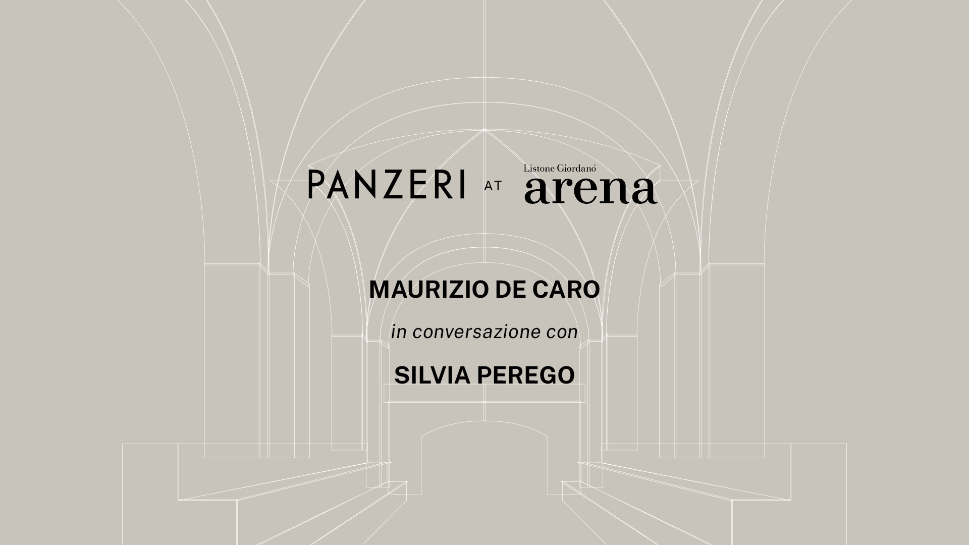 Maurizio De Caro intervista Silvia Perego - Panzeri