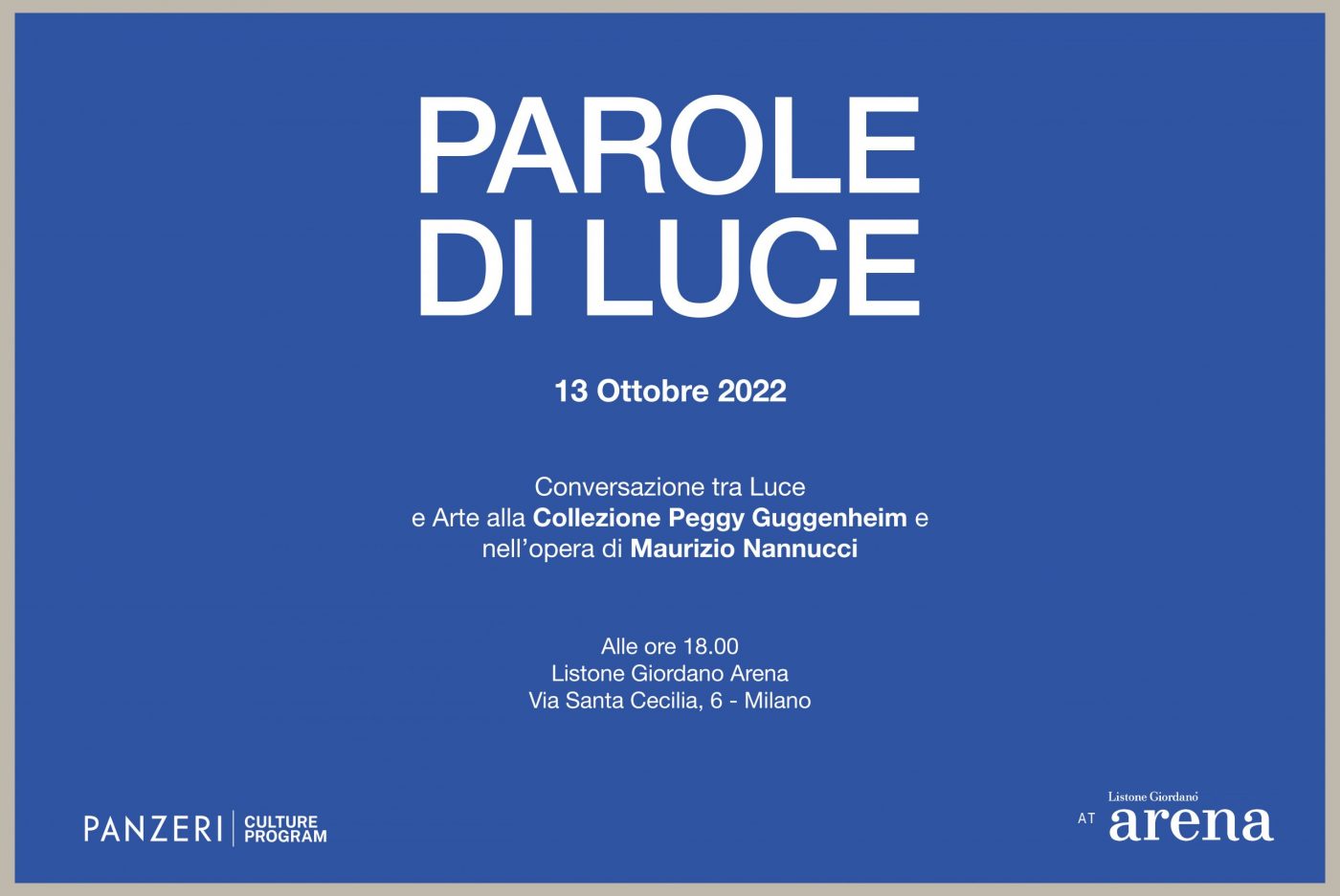 Parole di Luce - Panzeri